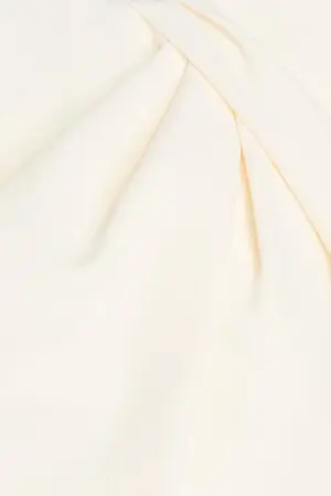 Safiyaa Manya Draped Crepe Top - Ivory