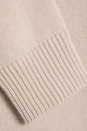 Max Mara Wool And Cashmere-blend Turtleneck Sweater - Neutral