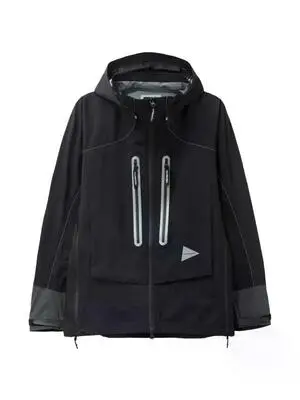 AND WANDER Hooded Jacket - Black