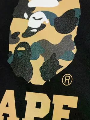 A BATHING APE Printed T-shirt - Black