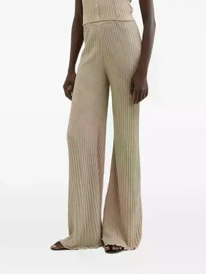 MARGHERITA MACCAPANI Flared Hem Knit Trousers