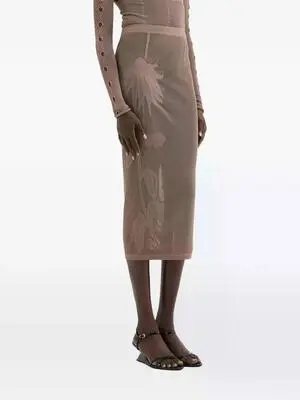 MARGHERITA MACCAPANI Seamless Overlay Skirt - Neutrals