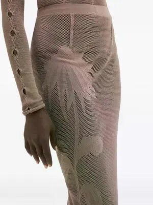 MARGHERITA MACCAPANI Seamless Overlay Skirt - Neutrals