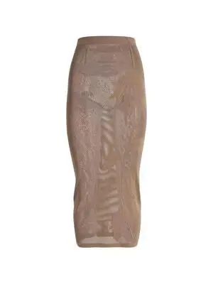 MARGHERITA MACCAPANI Seamless Overlay Skirt - Neutrals