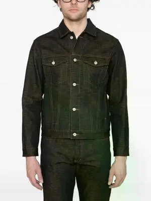 Naked & Famous Denim Citrus Kasuri Selvedge Denim Jacket - Blue