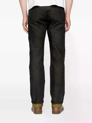 Naked & Famous Denim Weird Guy Citrus Kasuri Selvedge Jeans - Blue