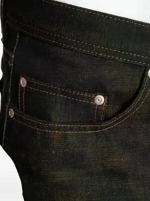Naked & Famous Denim Weird Guy Citrus Kasuri Selvedge Jeans - Blue