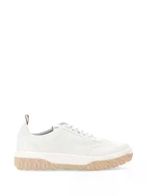 Thom Browne Lace-up Canvas Sneakers - White