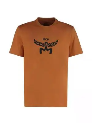 Mcm Logo-detail Crew Neck T-shirt