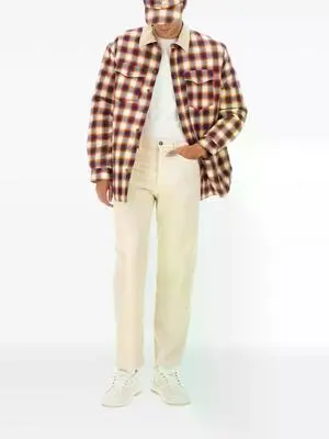 MARANT Steeve Check Overshirt - Orange