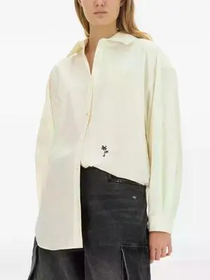 Palm Angels Logo-embroidered Buttoned Shirt