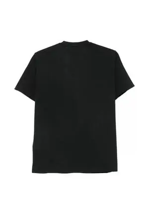 FINAMORE 1925 Positano Round-neck Short-sleeve T-shirt - Black