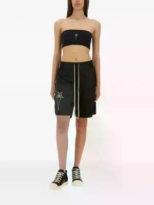 Rick Owens Logo Drawstring Shorts