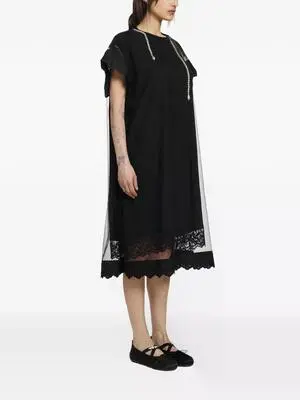 Simone Rocha Layered Lace Trim Dress