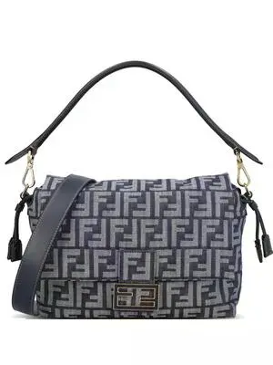 Fendi Logo Shoulder Bag - Blue