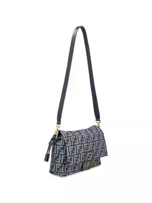 Fendi Logo Shoulder Bag - Blue