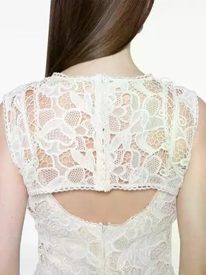 Costarellos Lace Maxi Dress - Neutrals