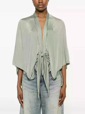 Rick Owens Draped Sleeveless Blouse - Green