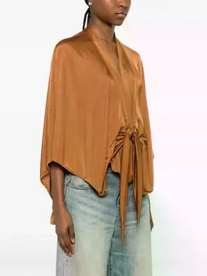 Rick Owens Knot-detail Blouse - Brown