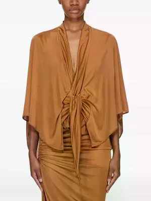 Rick Owens Knot-detail Blouse - Brown