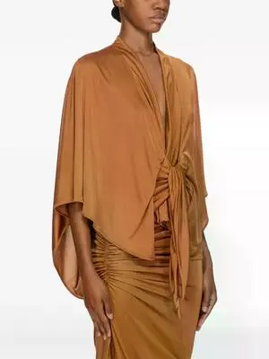 Rick Owens Knot-detail Blouse - Brown