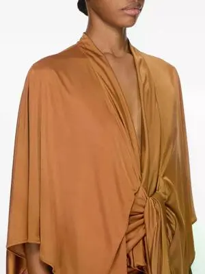 Rick Owens Knot-detail Blouse - Brown