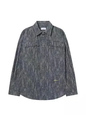 Off-White Ss_switch Off Button-up Shirt - Blue