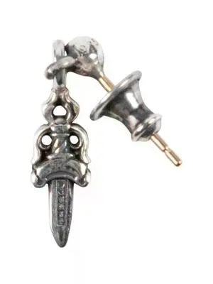 Chrome Hearts Stack Dagger Drop Earring - Silver