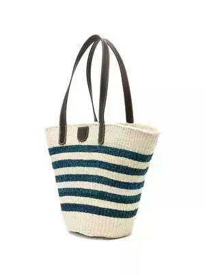 Max Mara Striped Tote Bag
