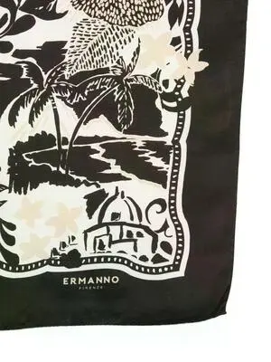 ERMANNO FIRENZE Floral-print Scarf