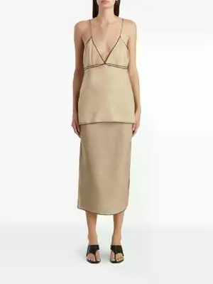 Khaite Syndi Silk Skirt