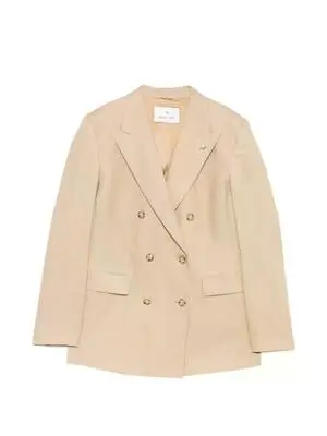MANUEL RITZ Double-breasted Jacket - Neutrals