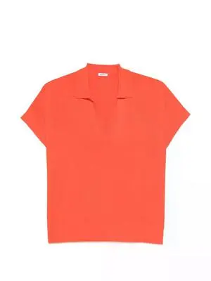 Aspesi V-neck Short Sleeve Top - Orange