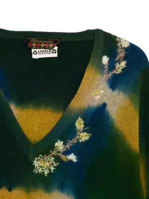 A.N.G.E.L.O. VINTAGE CULT Tie-dye Embroidered Sweater