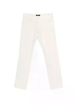 Versace 1990s Buttoned Trousers - Neutrals