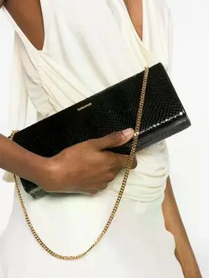 Lola Cruz Chain-strap Clutch - Black