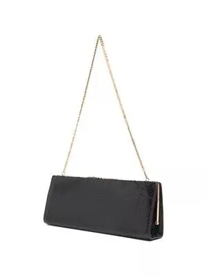Lola Cruz Chain-strap Clutch - Black