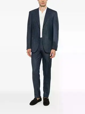 Canali Pinstripe Two-piece Suit - Blue