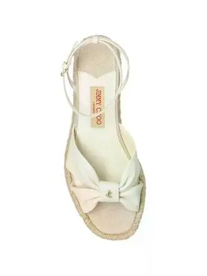 JIMMY CHOO Aella Wedge Sandals - Neutrals