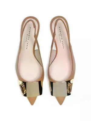 Roberto Festa Plaque Accessory Slingback Pumps