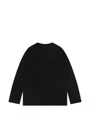 Comme Des Garçons Crew-neck Knitwear With Cutout Details - Black