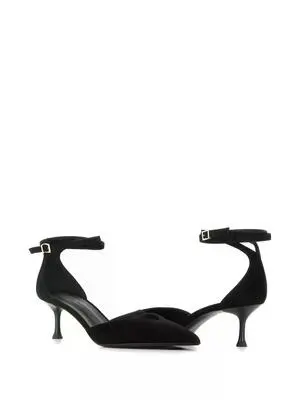 SERGIO LEVANTESI Camelia Ankle-strap Pumps - Black