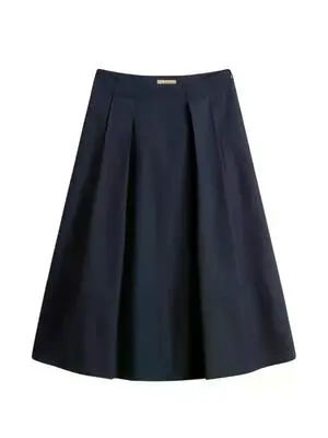 Woolrich Pleated Straight Skirt - Blue