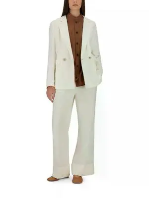 Herno Linen Double-breasted Blazer