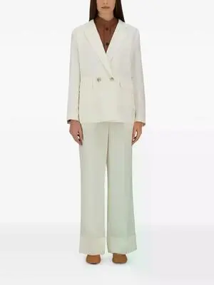 Herno Linen Double-breasted Blazer