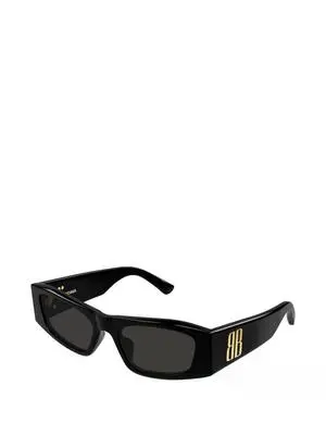 Balenciaga Rectangle Sunglasses - Black