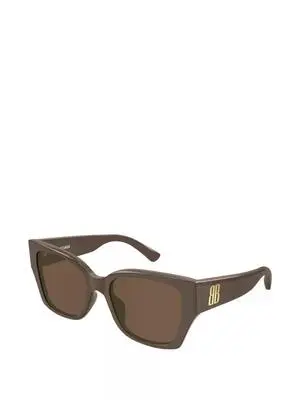 Balenciaga Square Sunglasses - Brown