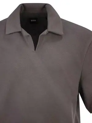 BOSS Cotton Polo Shirt - Grey
