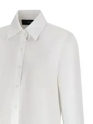 Federica Tosi Draped Poplin Shirt Midi Dress