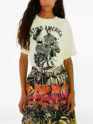 Farm Rio Printed T-shirt - Neutrals